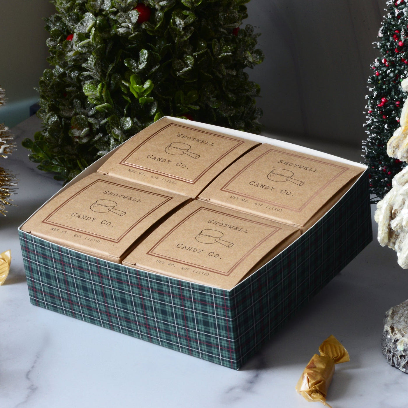 Gourmet Candy | Caramel Chews | Toffee Bark | Candy Gift Box